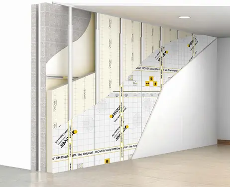 Dry lining solution for cavity walls using Optima | Isover IRELAND