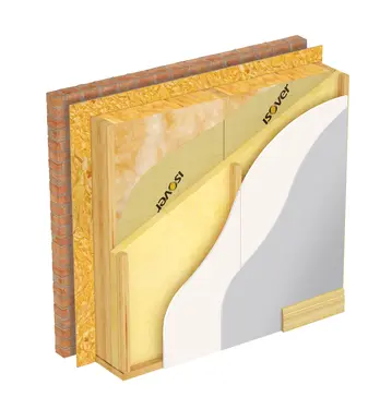 Thermal insulation solution for timber frame external wall | Isover IRELAND